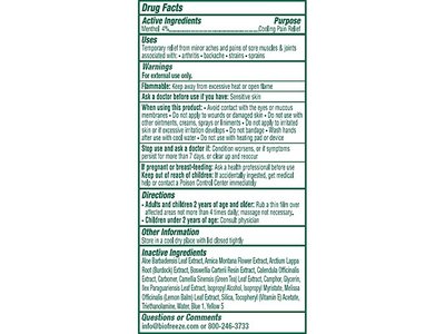 Biofreeze Cold Therapy Pain Relief, Original Green Formula, 3 oz ...