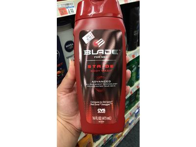 CVS Pharmacy Blade for Men Body Wash, Stride, 16 fl oz Ingredients and ...