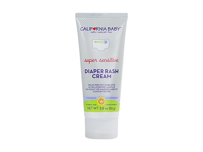 California Baby Diaper Rash Cream - Unscented Super Sensitive - 2.9 oz ...