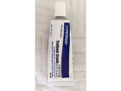 Tretinoin 0.025% Topical Cream, (RX) 20 Grams. Perrigo Ingredients and ...
