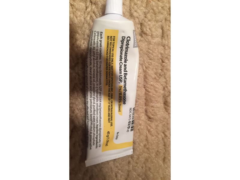 Clotrimazole and Betamethasone Dipropionate Cream USP 1%/0.05% (RX), 45 ...
