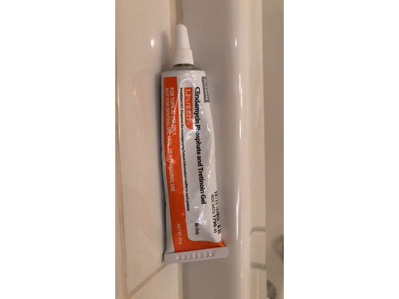 Clindamycin Phosphate and Tretinoin Gel 1.2%/0.025% (RX) 30 Gm, Actavis ...
