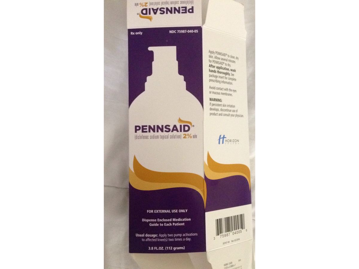 Pennsaid Topical Solution 2% (RX), 3.8 Fl. Oz, Horizon Pharma ...