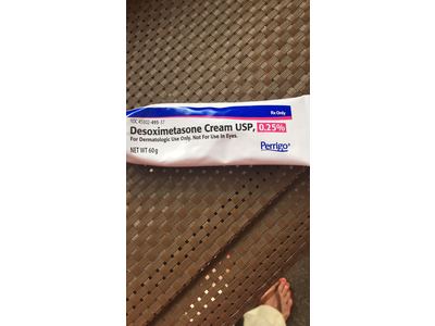 Desoximetasone Cream USP 0.25% (RX), 60 Grams, Perrigo Ingredients and ...