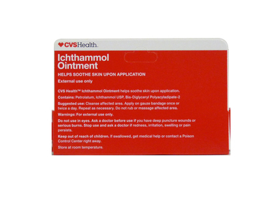 CVS Health Ichthammol Ointment, 1 oz Ingredients and Reviews