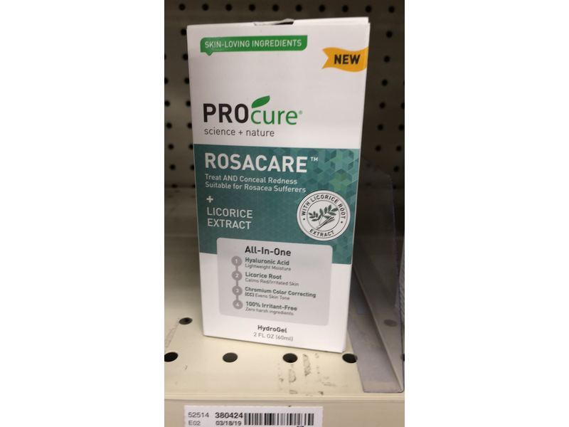 PROcure Rosacare Gel, 2 oz Ingredients and Reviews
