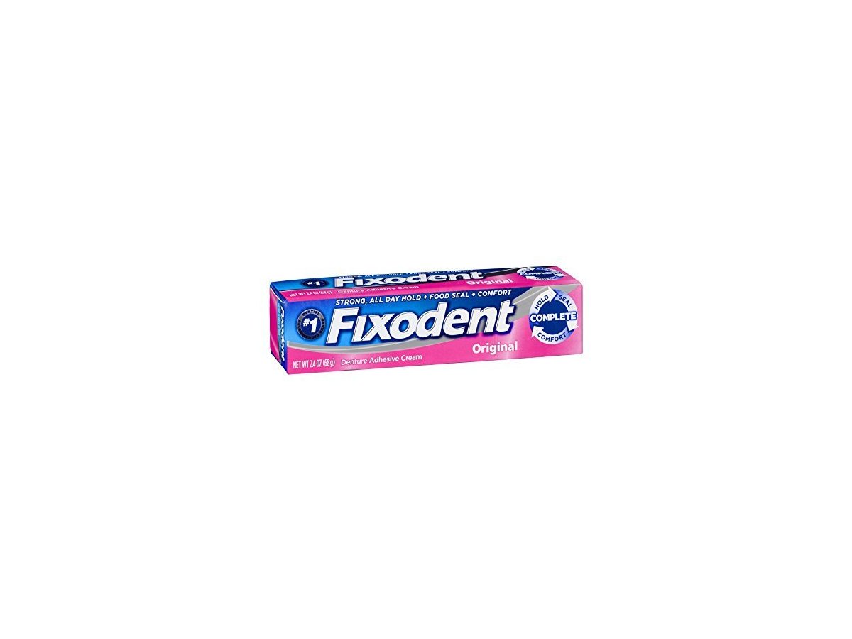 Fixodent Denture Adhesive Cream Original, 2.4 oz Ingredients and Reviews