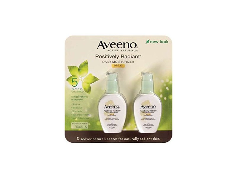 Aveeno Active Naturals Positively Radiant Daily Moisturizer, 4.0 fl oz ...