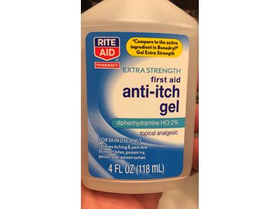 Rite Aid Extra Strength First Aid Anti-Itch Gel, 4 fl oz Ingredients ...