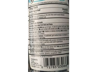 Germ-X Hand Sanitizer, 12 fl oz Ingredients and Reviews