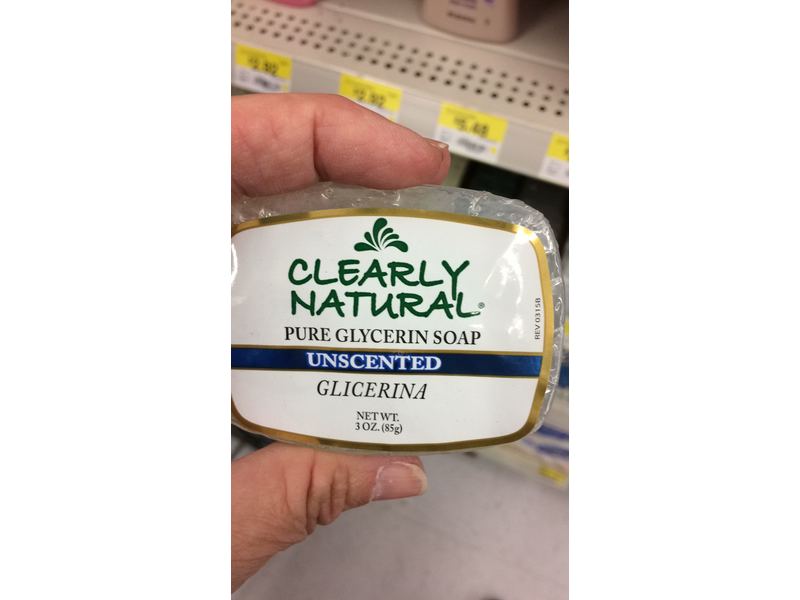 Clearly Natural Glycerin Soap, Unscented, 4 oz Ingredients and Reviews