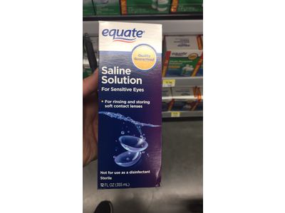 Equate Contact Lens Saline Solution for Sensitive Eyes, 12 fl oz ...