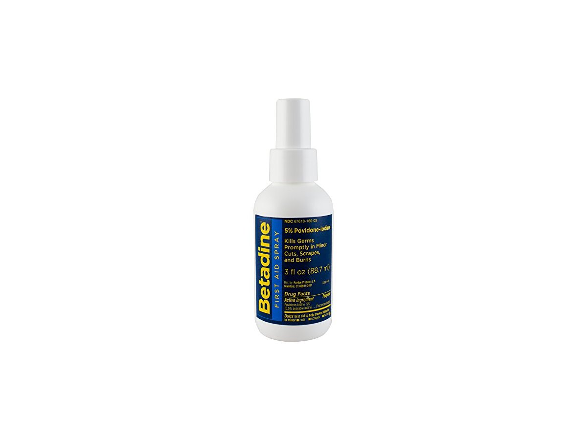 Betadine First Aid Spray, 3 Fluid Ounces Ingredients and Reviews