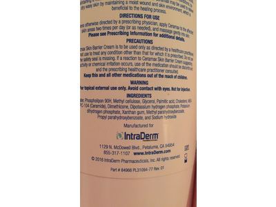 Ceramax Skin Barrier Cream (RX), IntraDerm Pharmaceuticals, Inc ...