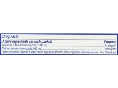 Domeboro Astringent Solution, 12 packets Ingredients and Reviews