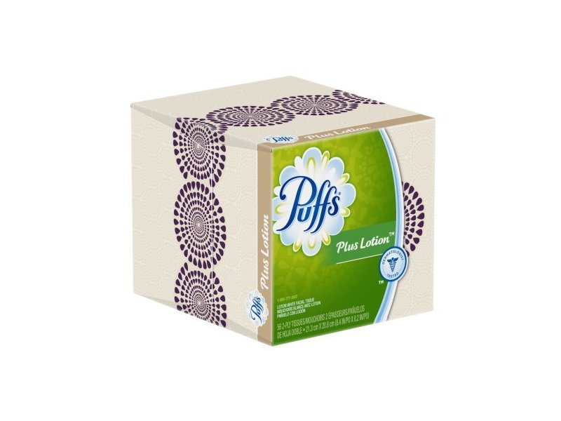 Puffs Plus Lotion Facial Tissues, 24 Cube Boxes (56 Tissues Per Box ...