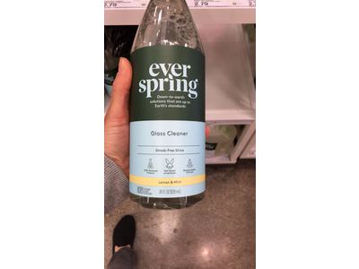 Ever Spring Glass Cleaner, Lemon & Mint, 28 fl oz Ingredients and Reviews