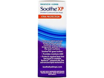 Soothe XP Emollient Lubricant Eye Drops, 0.5 Fluid Ounce Ingredients ...