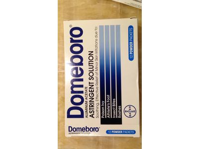 Domeboro Astringent Solution, 12 packets Ingredients and Reviews