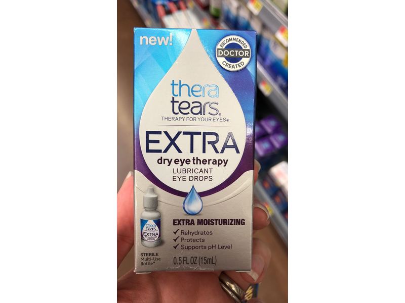 TheraTears Extra Dry Eye Therapy Lubricant Eye Drops, 0.5oz (15ml ...