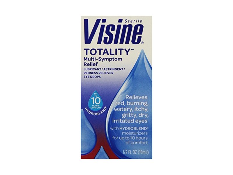 Visine, Multi-Symptom Relief Eye Drops Totality, Lubricant & Astringent ...