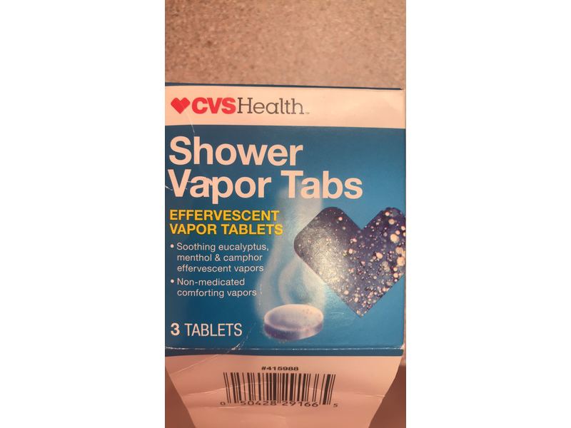 CVS Health Shower Vapor Tabs, 3 ct Ingredients and Reviews