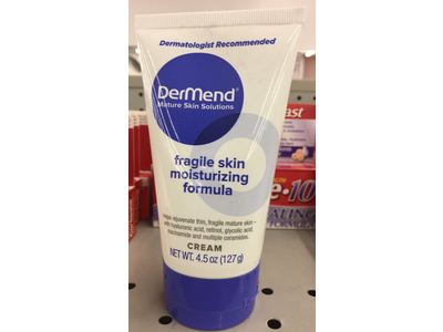 DerMend Fragile Skin Moisturizing Formula Cream, 4.5 oz Ingredients and ...