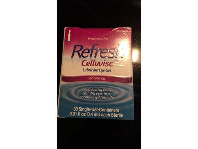 Refresh Celluvisc Lubricant Eye Gel Single-use Containers 30 Ea (3 Pack ...