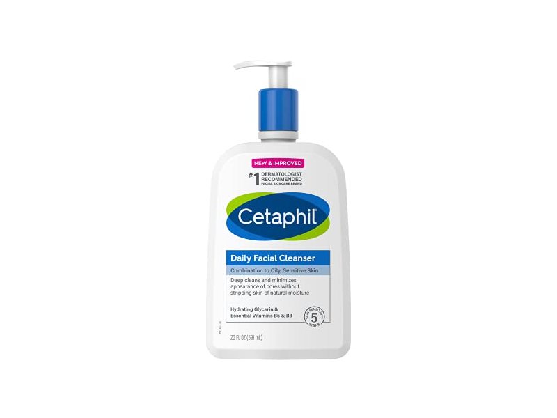 Cetaphil Daily Facial Cleanser Sensitive Skin 20 Fl Oz 591 ML Cetaphil Daily Facial Cleanser Sensitive Skin 20 Fl Oz 591 ML