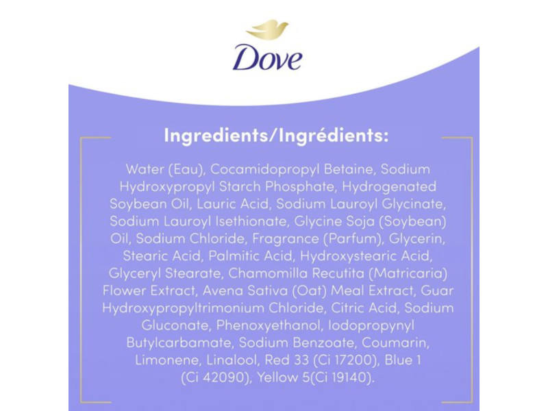 Dove Anti-Stress Body Wash, Blue Chamomile & Oat Milk, 22 fl oz/650 mL ...