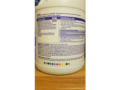 Great Value Low-Splash Concentrated Bleach, 121 fl oz Ingredients and ...