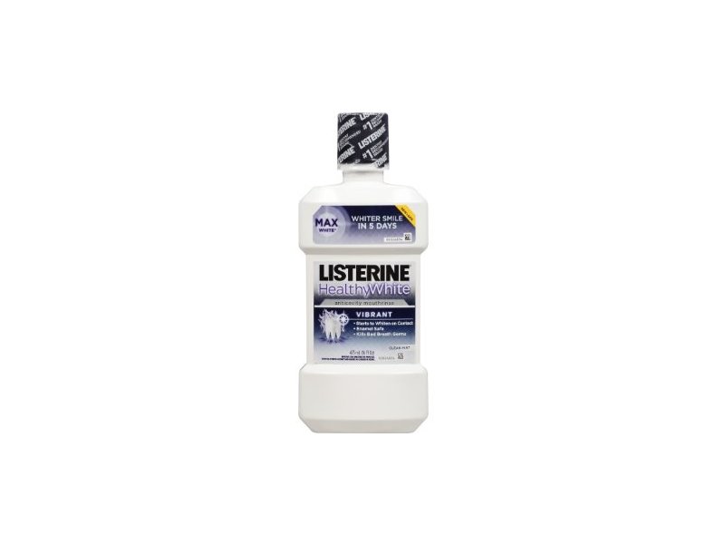 Listerine Whitening Vibrant Clean Fluoride Anticavity Mouthwash - Clean ...