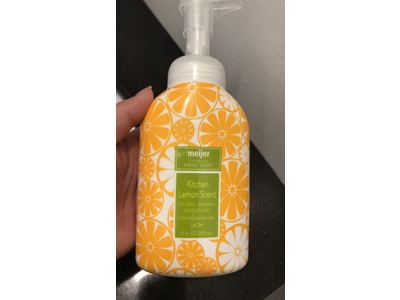 Meijer Foaming Hand Soap, Lemon Scent, 10 fl oz Ingredients and Reviews