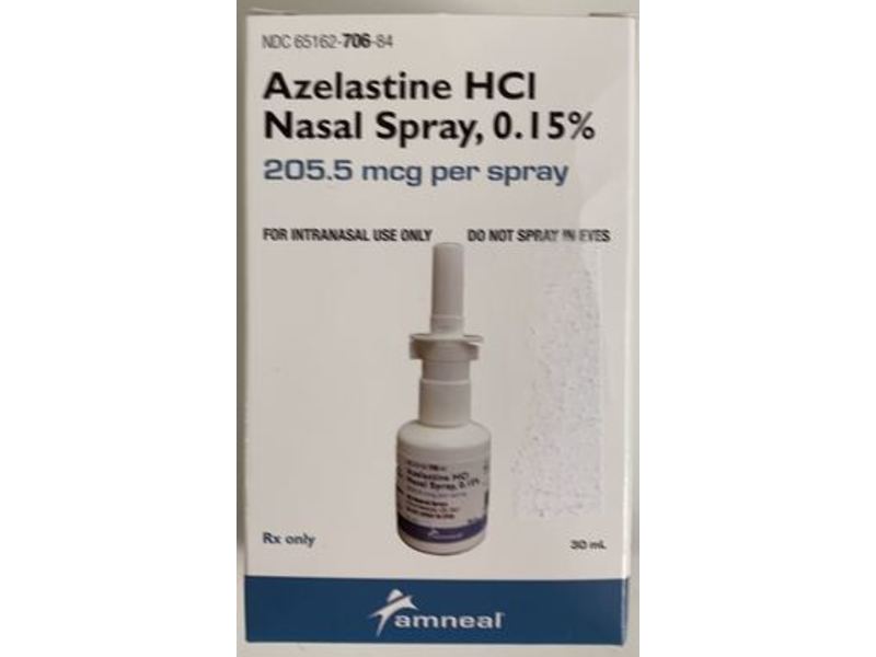 Azelastine HCI Nasal Spray 205 5 Mcg 30 ML Amneal Pharmaceuticals LLC Azelastine HCI Nasal Spray 205 5 Mcg 30 ML Amneal Pharmaceuticals LLC