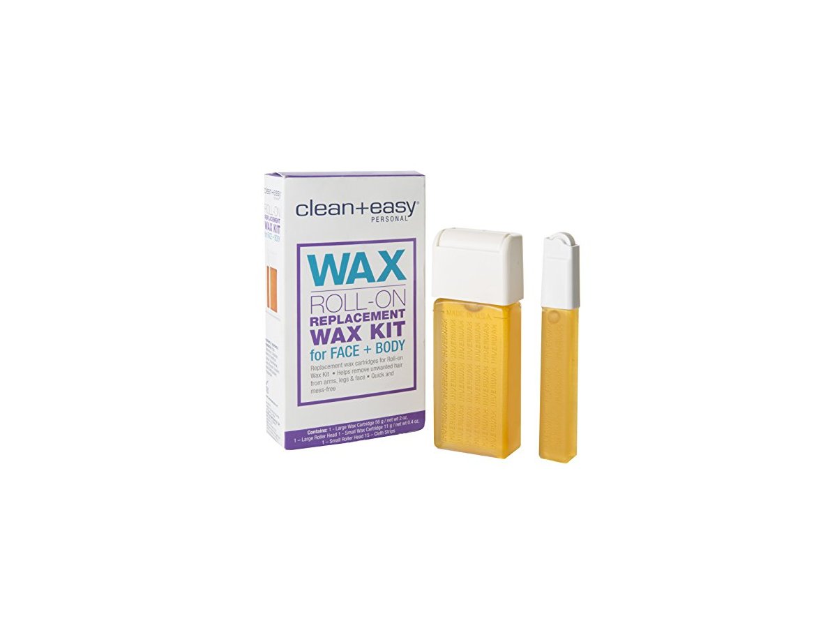 Clean+Easy Wax Roll-On Replacement Wax Kit Face & Body Ingredients and ...
