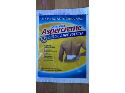 Aspercreme Lidocream Patch, 12 Count Ingredients and Reviews