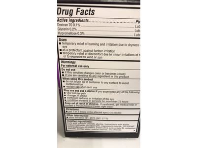 GenTeal Tears Liquid Drops, 0.5 fl oz per bottle Ingredients and Reviews