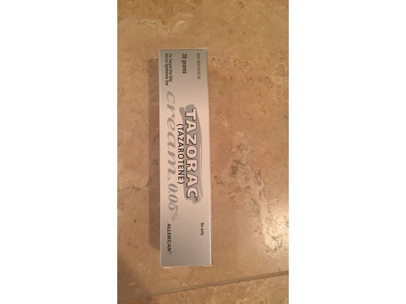 Tazorac Cream 0.05% (RX) 30 Grams, Allergan Ingredients and Reviews