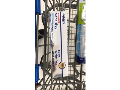 Equate Maximum Strength Sensitive Extra Whitening Toothpaste with ...