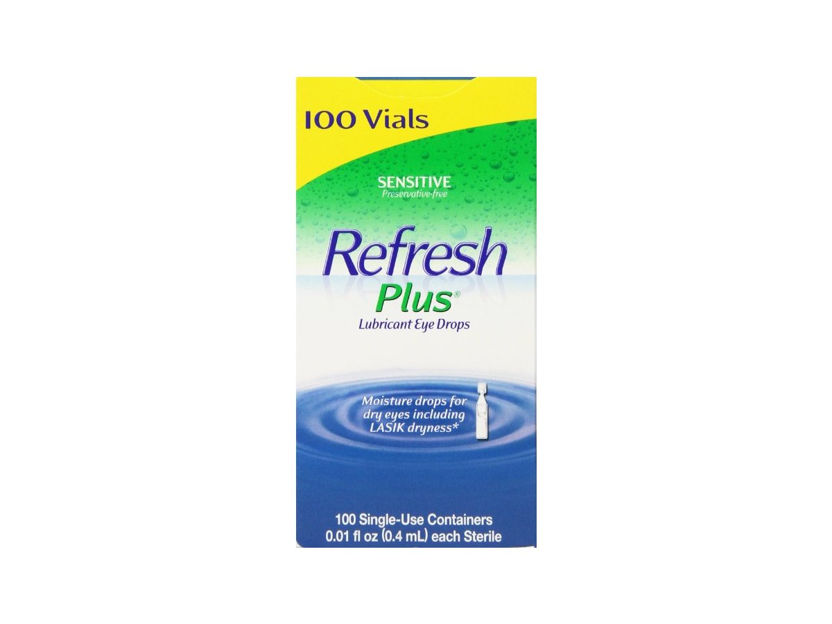 Refresh Plus Lubricant Eye Drops, 100 ct Ingredients and Reviews