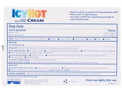 Icy Hot Pain Relieving Cream, Extra Strength, 3 Oz Ingredients and Reviews