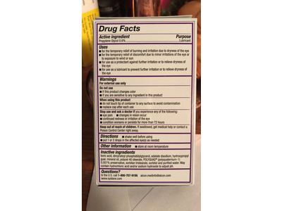 Systane Complete Lubricant Eye Drops, 2x10mL Ingredients and Reviews