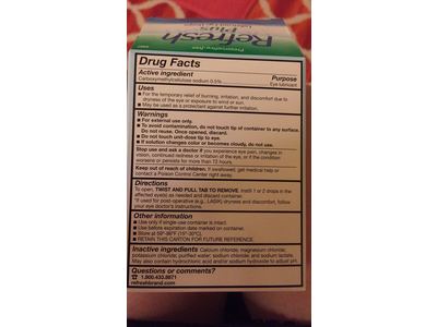 Refresh Plus Lubricant Eye Drops, 100 ct Ingredients and Reviews