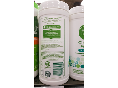 Simple Truth Cleaning Wipes, Fresh Mint, 35 Ct Ingredients and Reviews