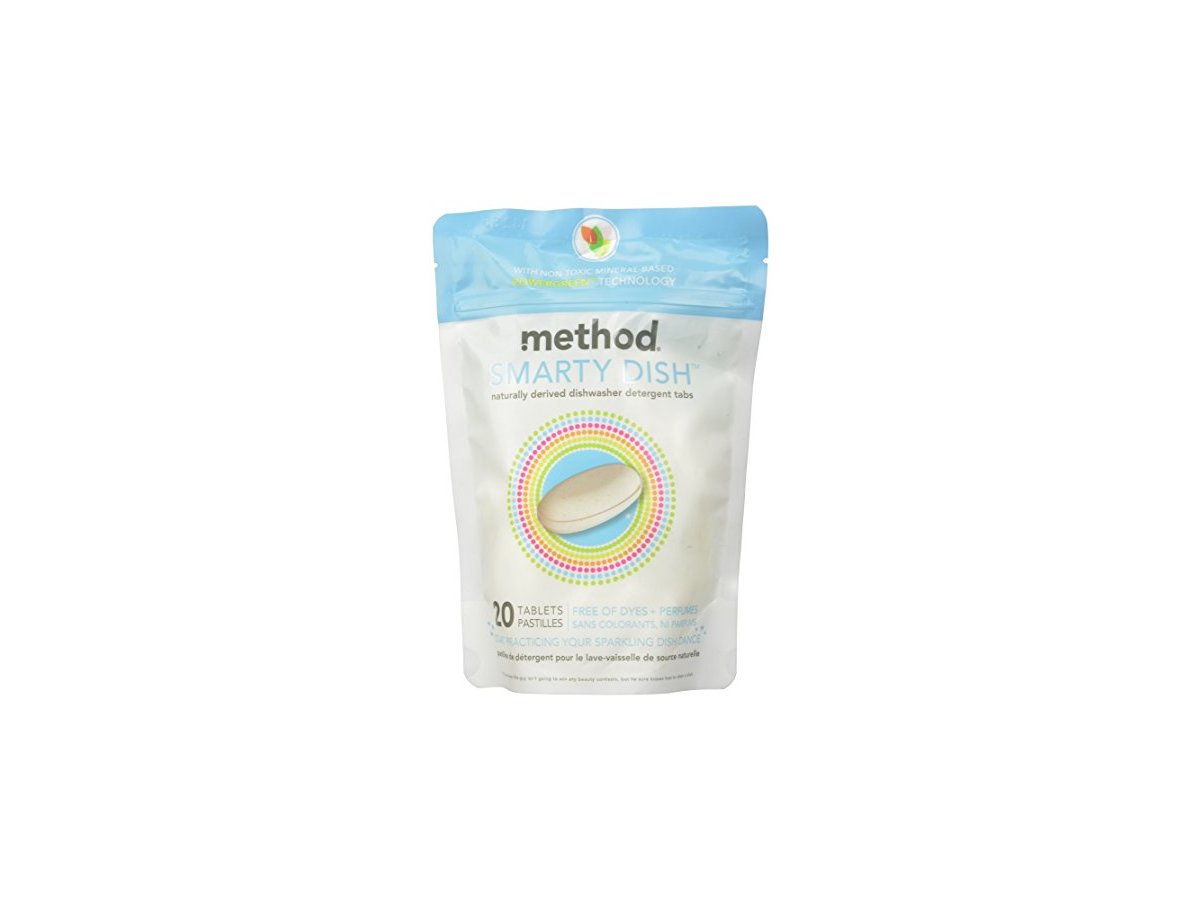 Method Smarty Dish Dishwasher Tablets, Free & Clear, 20 Count ...