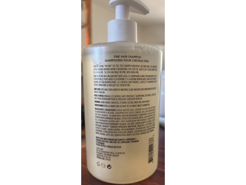 Ouai Fine Hair Shampoo, 16 fl oz/474 mL Ingredients and Reviews