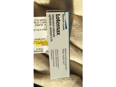Lotemax Ophthalmic Ointment 0.5% (RX), 3.5 Gm Bausch & Lomb Ingredients ...