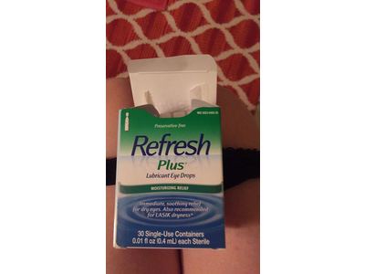 Refresh Plus Lubricant Eye Drops, 100 ct Ingredients and Reviews