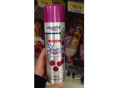 Equate Raspberry Shave Cream, 8 oz Ingredients and Reviews