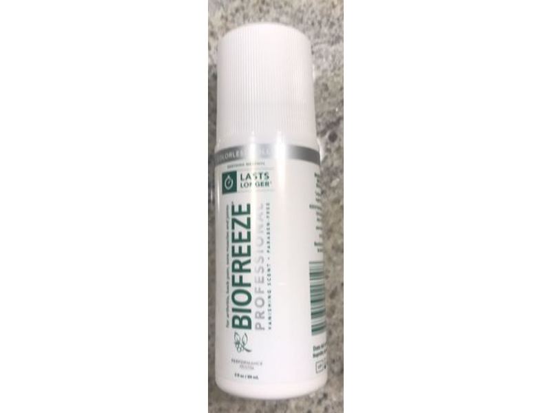 Biofreeze Professional Pain Relieving Gel, Colourless Roll-On ,3 oz ...